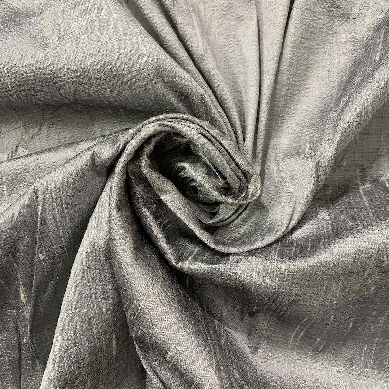 Grey Silk Fabric - Etsy
