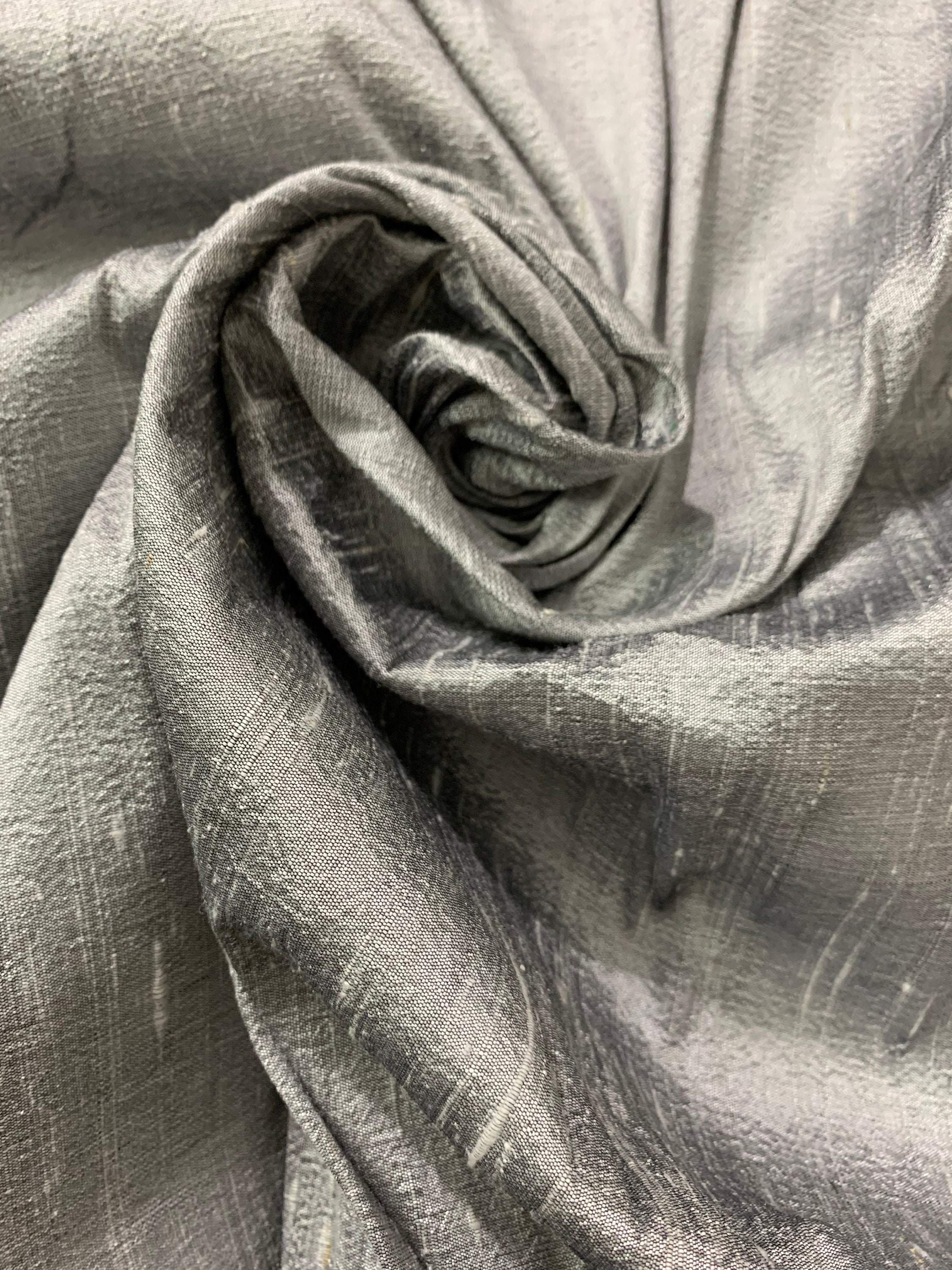 Silver Grey Raw Silk Pure Raw Silk Wedding Dupion Silk - Etsy Australia