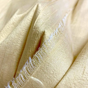 Champaign Pure Raw Silk, 100% Pure Silk Dupion, Indian Silk Fabric, Raw ...