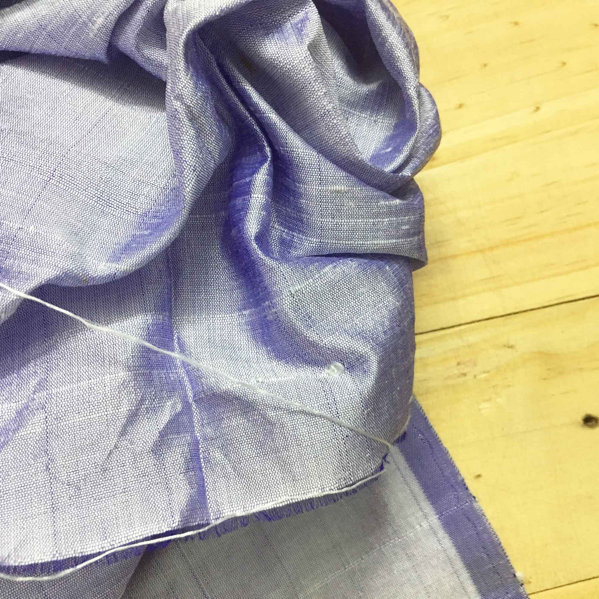 Seda cruda de lavanda, tela de seda india, dupioni de seda pura, seda ...