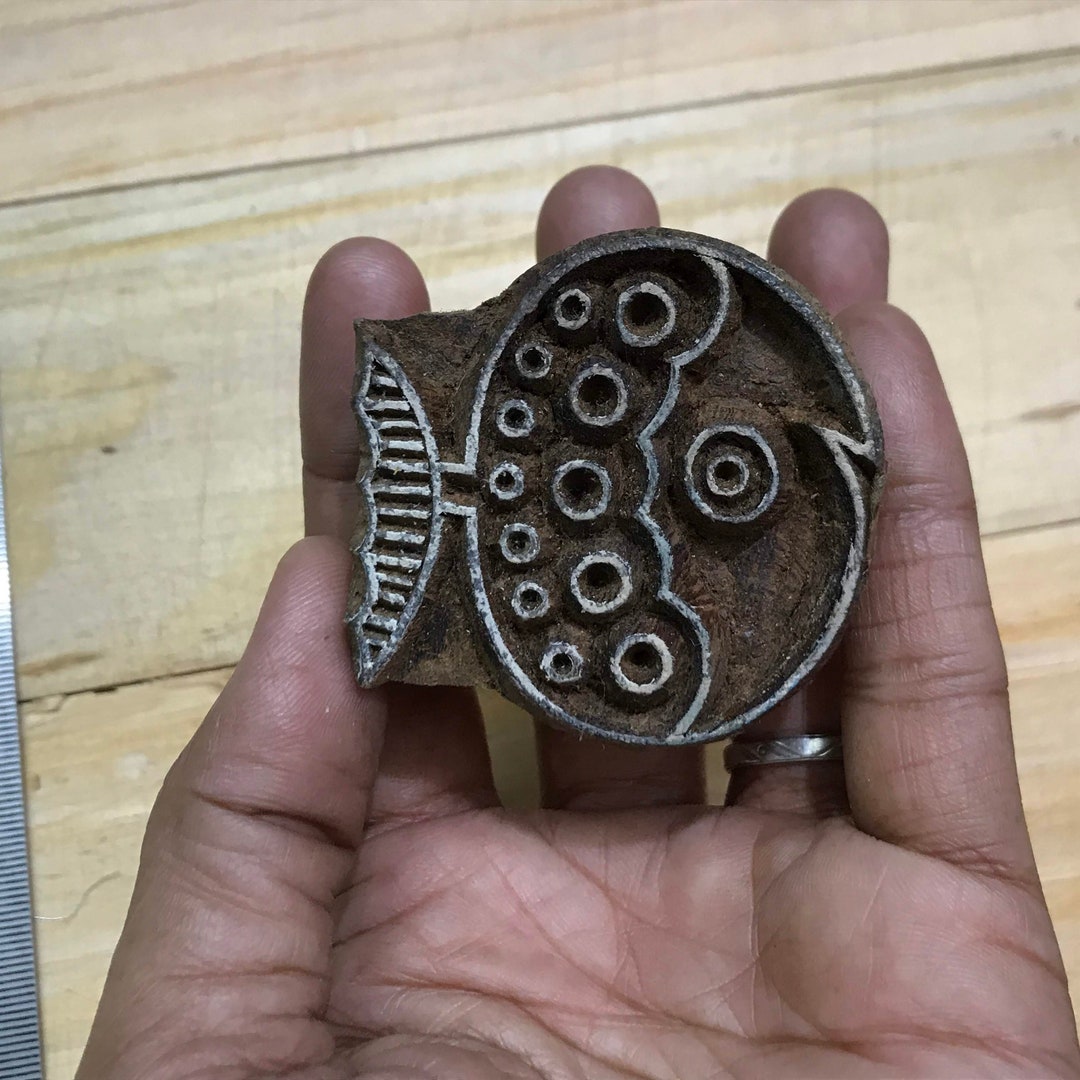 Blow Fish Print Stamp, Fish Stamp, Cute Animal Stamp, Ceramic Stamp ...