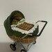 DOLLS HOUSE 1/12th Scale Modern Dolls House Pram/stroller/buggy, Green ...