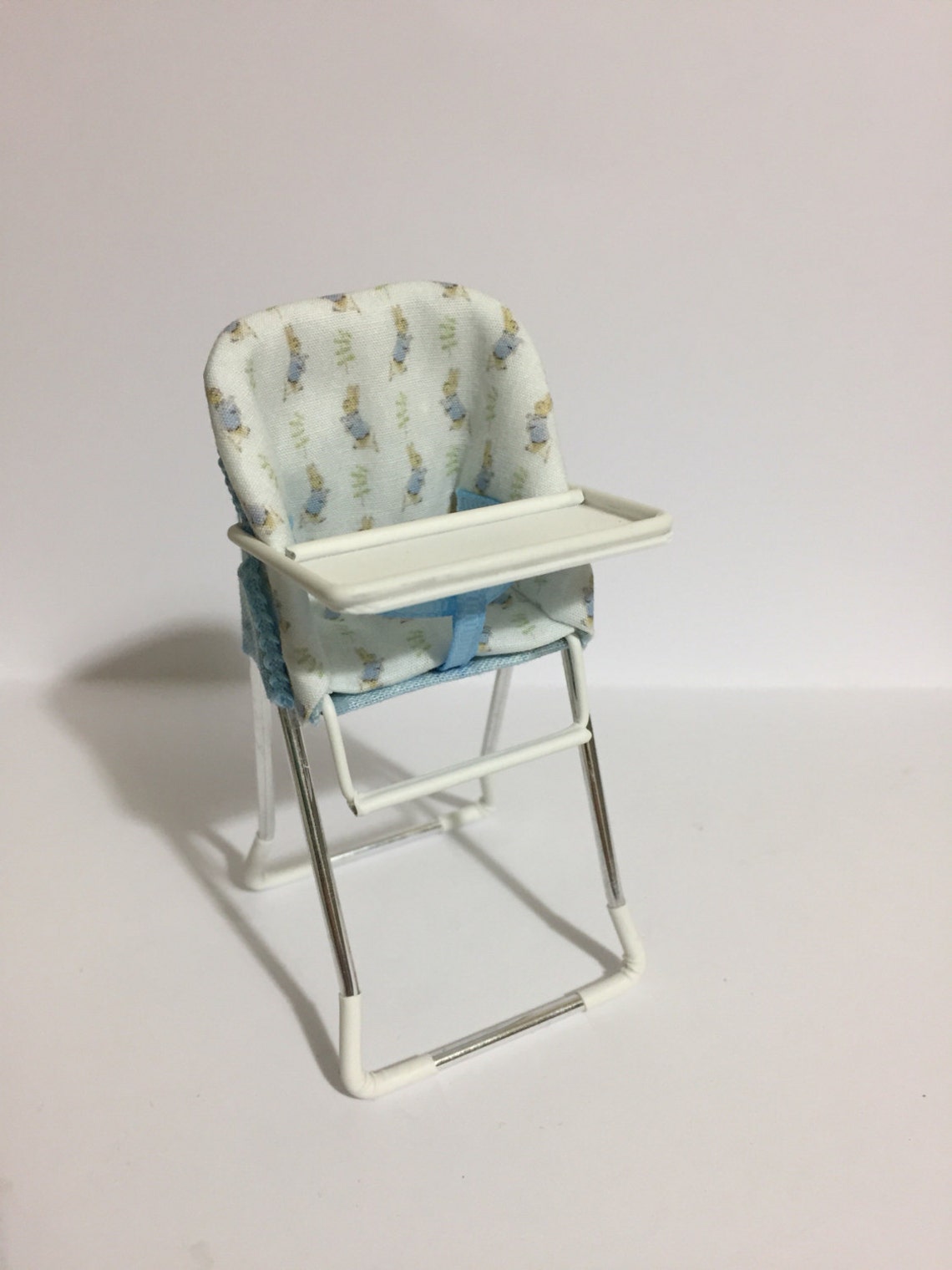 DOLLS HOUSE 1/12th Scale Blue High Chair Hand Crafted - Etsy