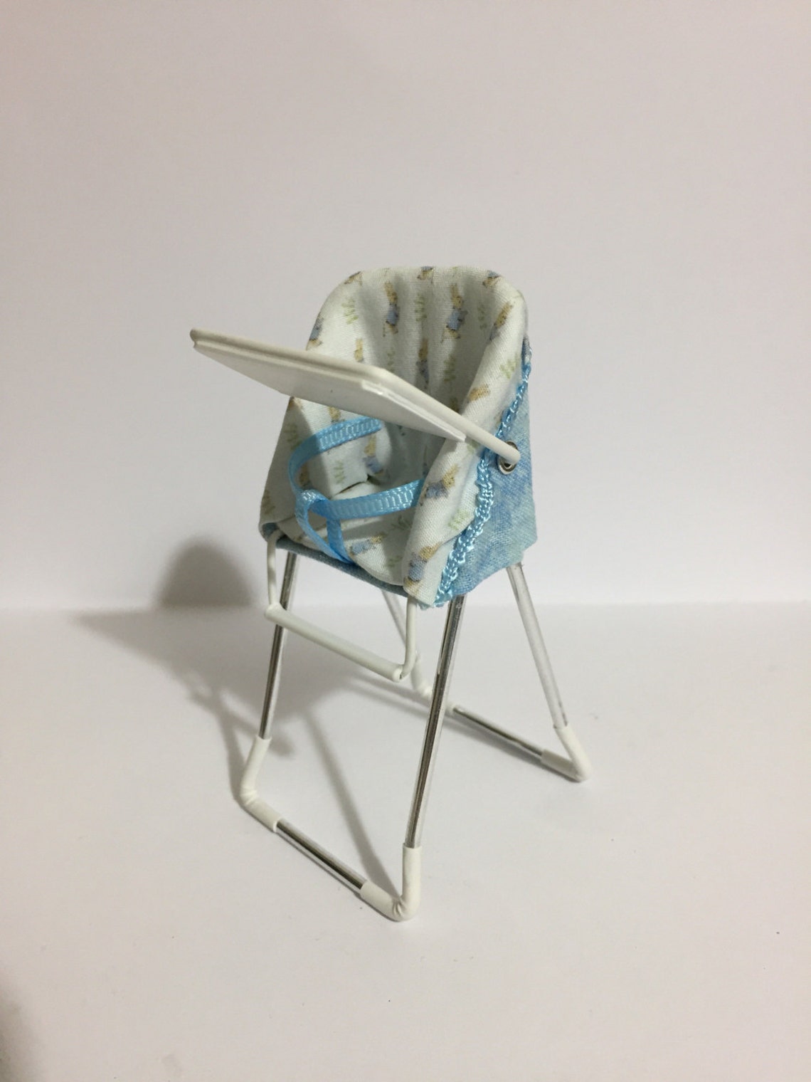DOLLS HOUSE 1/12th Scale Blue High Chair Hand Crafted - Etsy