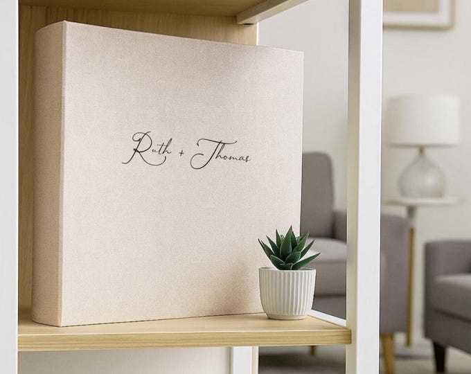 Personalized Wedding Photo Album With Sleeves for 40-400 4x6 Photos ...