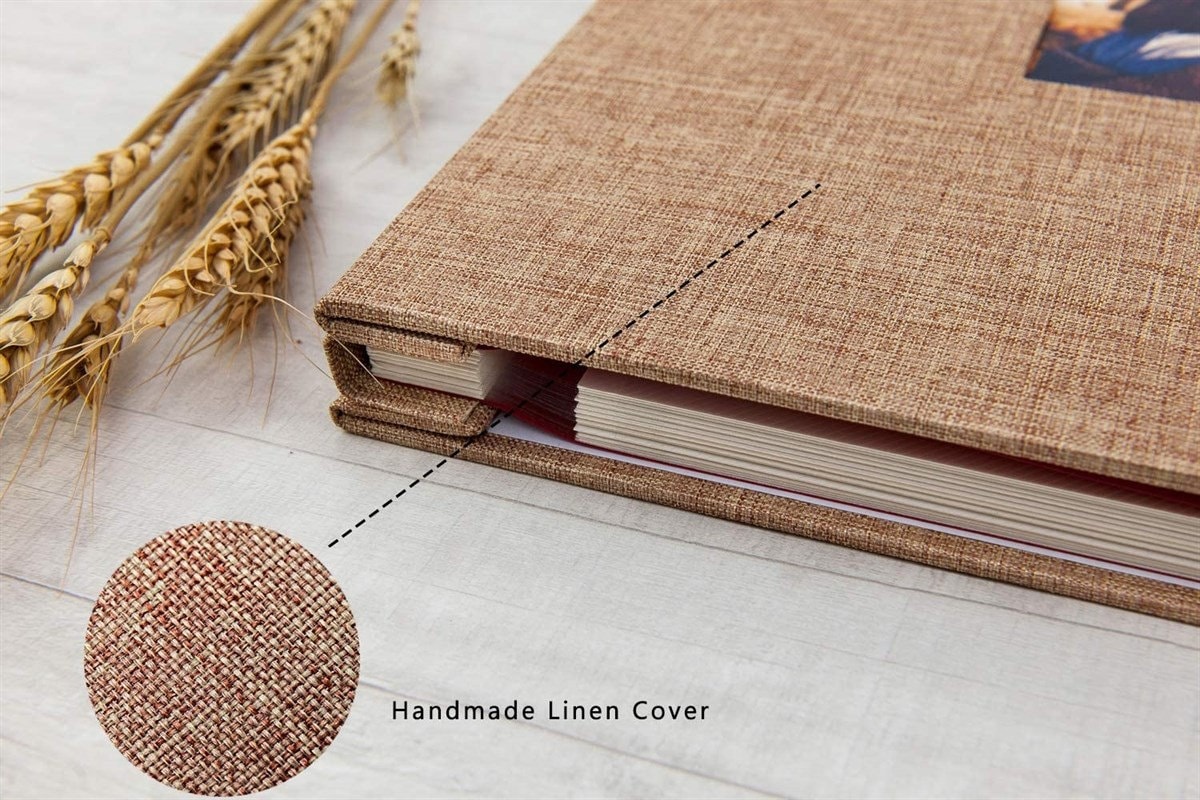 Custom Photo Album Linen Self Adhesive Scrapbook Choice of | Etsy