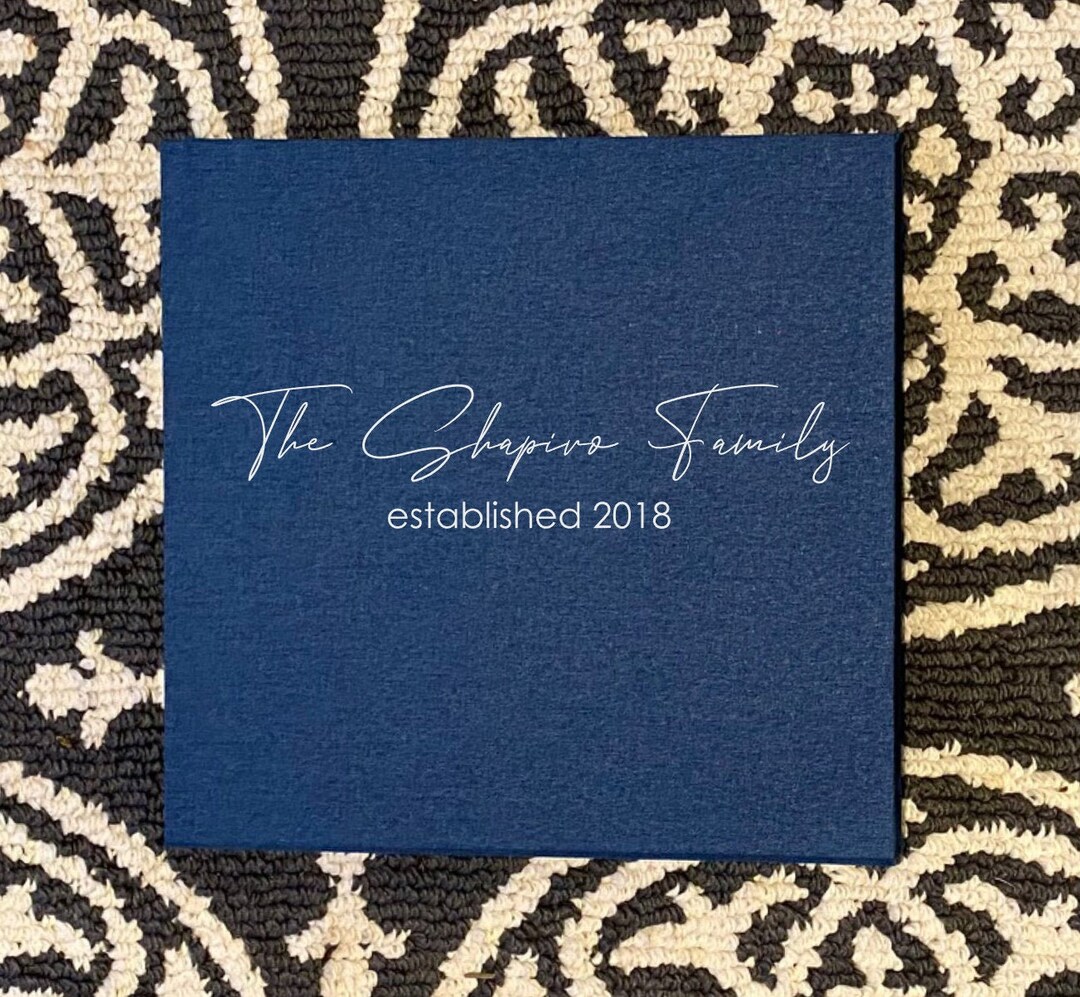 Custom Photo Album Linen Self Adhesive Scrapbook Choice of Colors and ...