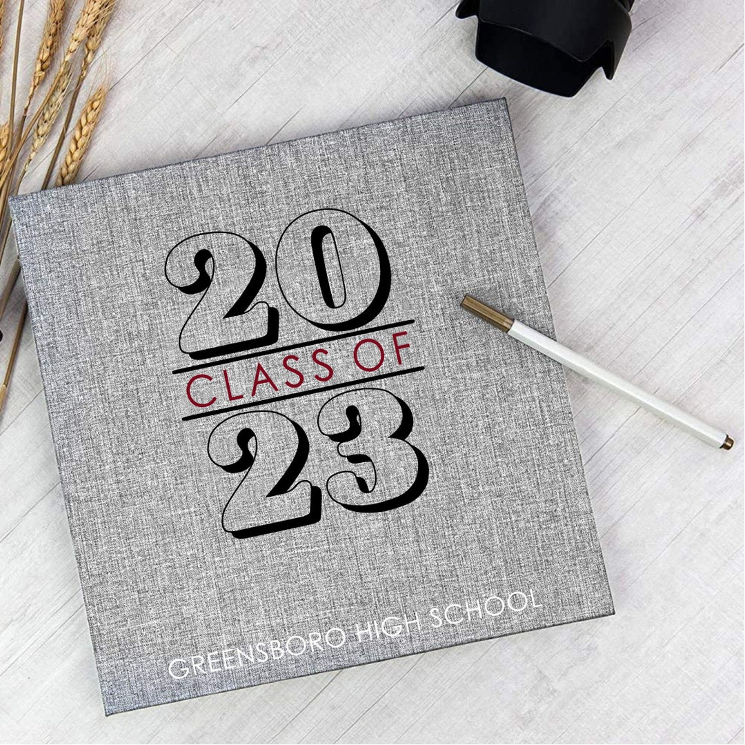 Graduation Custom Photo Album Linen Self Adhesive Personalized Gift ...