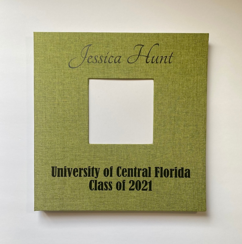 Graduation Photo Album Personalized Linen Self Adhesive Custom - Etsy