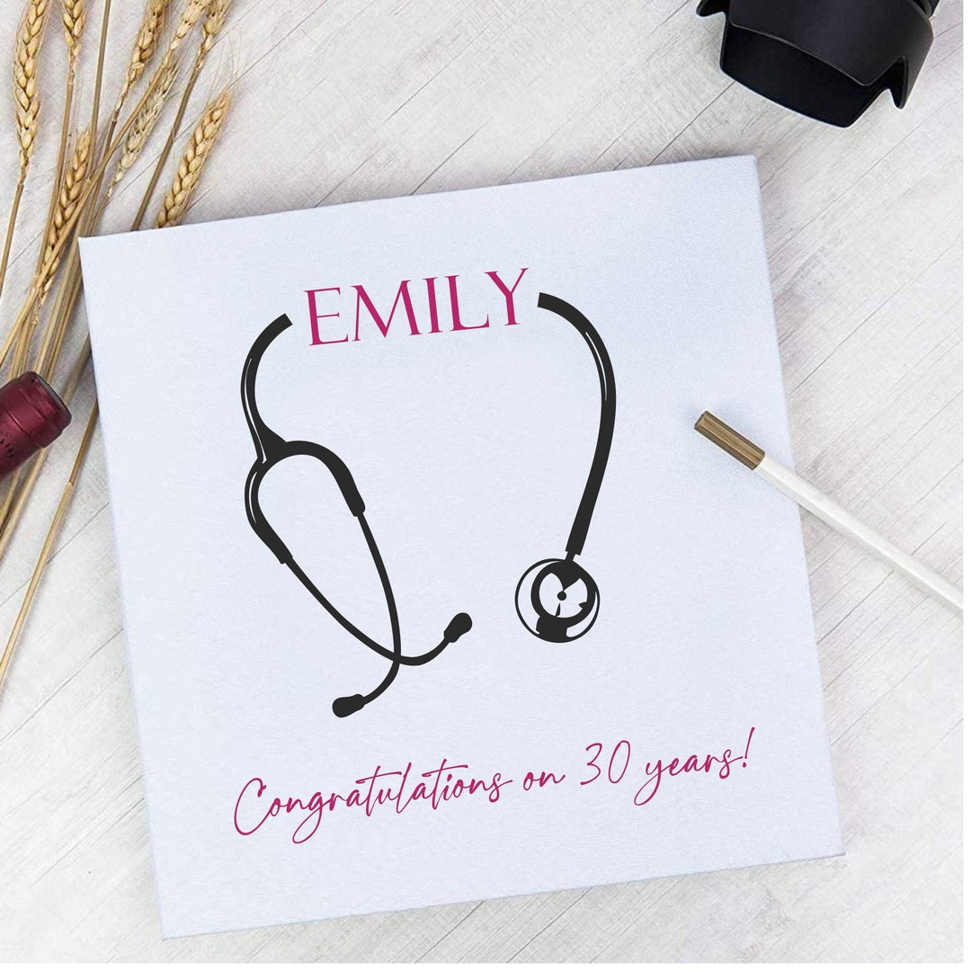 Stethoscope Photo Album Doctor Nurse Gift Hospital Linen Personalized ...