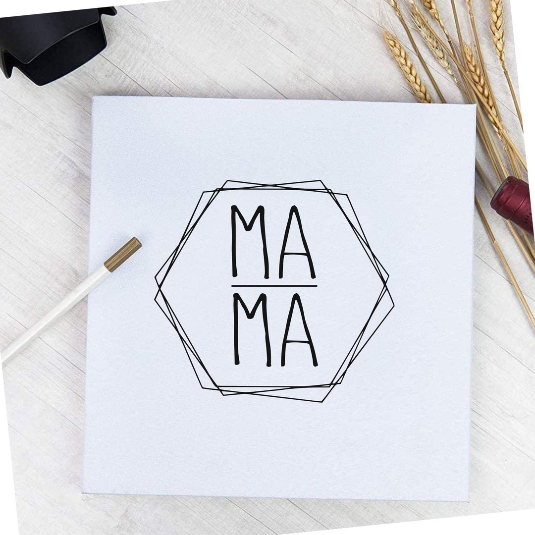 Mama Mom Personalized Photo Album Mother's Day Family Gift Linen Self ...