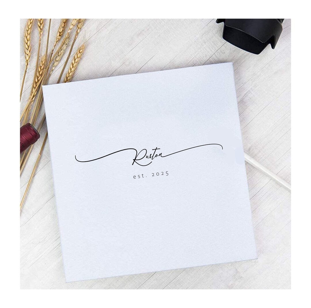 Custom Photo Album Wedding Anniversary Gift Linen Self Adhesive ...