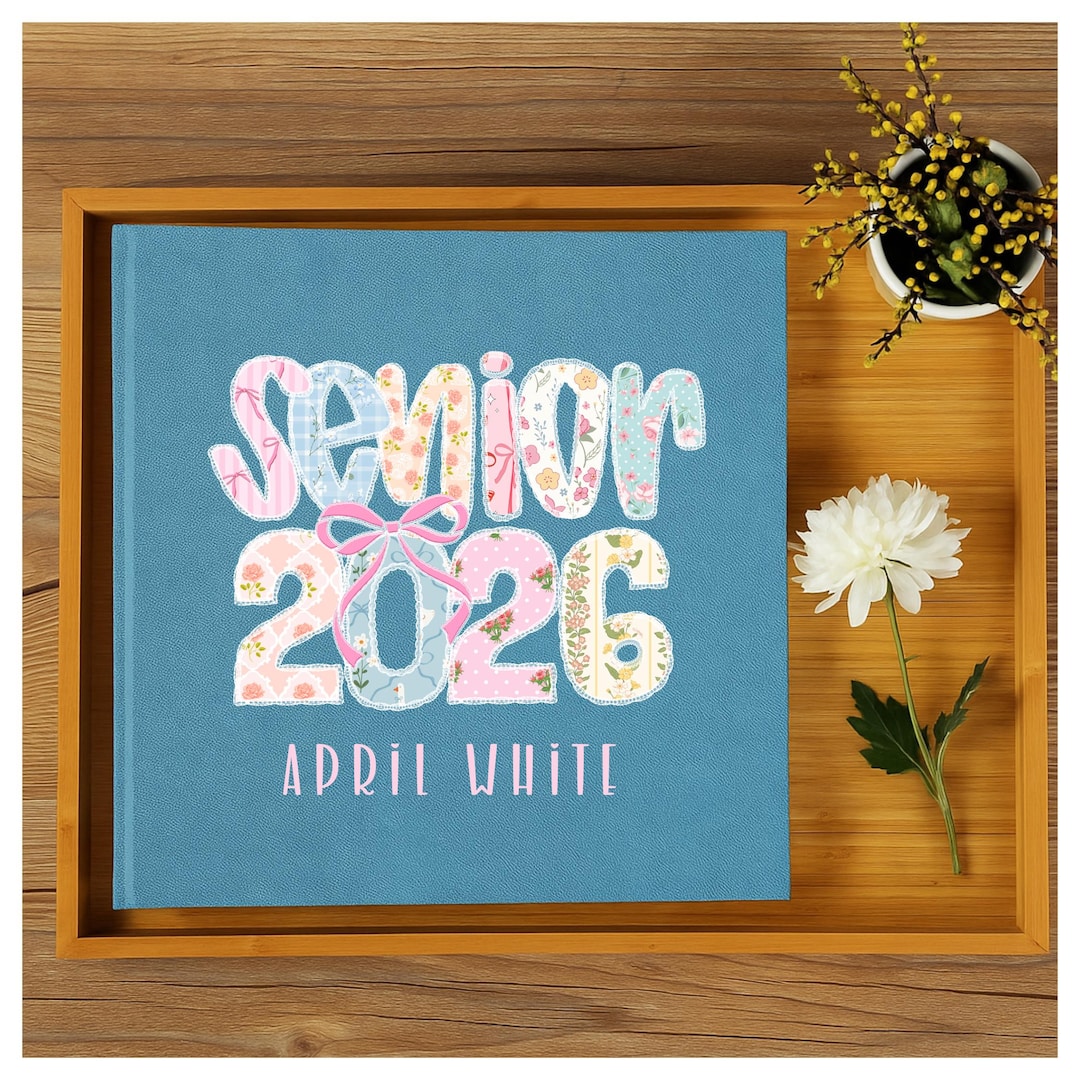 Custom Photo Album Senior Graduation 2026 Grad Album Linen Graduate ...