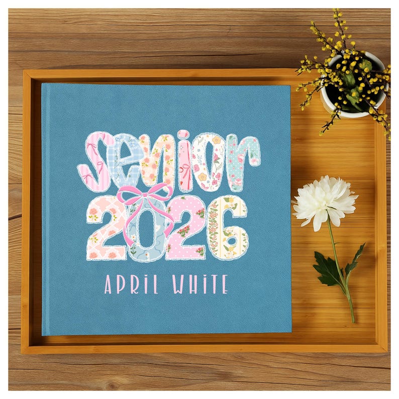 Custom Photo Album Senior Graduation 2026 Grad Album Linen Graduate ...