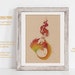 Autumn Mermaid Art Fantasy Print Fall Mermaid Painting Wall - Etsy