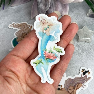 Mermaid Sticker Pack, Mermaid Vinyl Stickers Little Mermaid Art ...