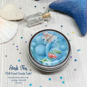 Mermaid Gift Tin, Mermaid Party Favor, Girls Stocking Stuffer, Ear ...