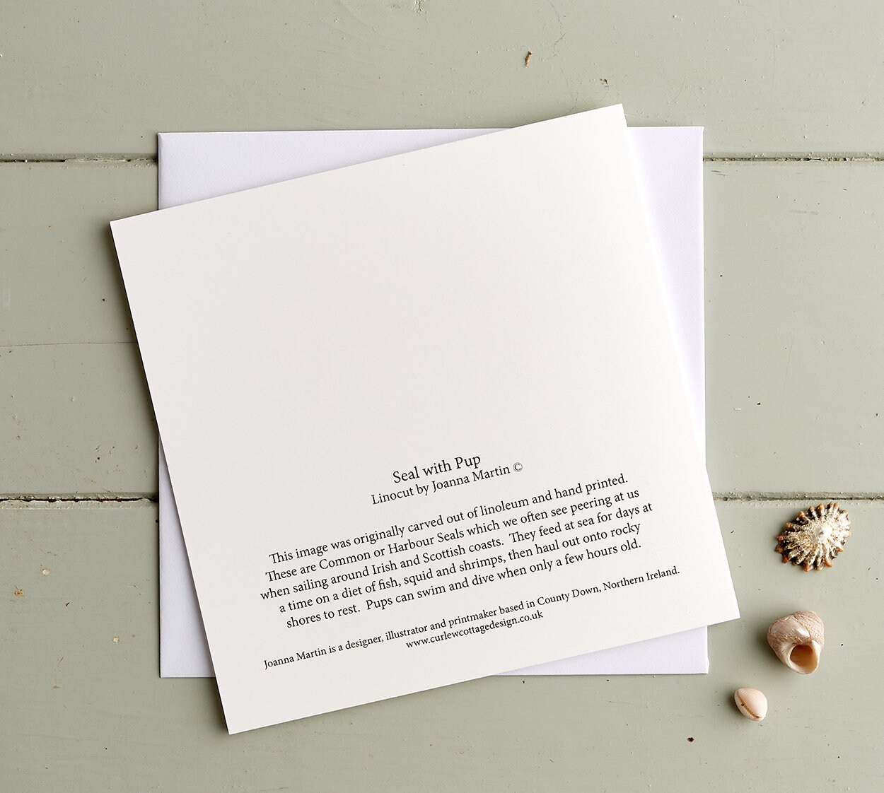 Seals Card,blank,linocut,greetings,art Card,card,seal With Pup,wildlife ...