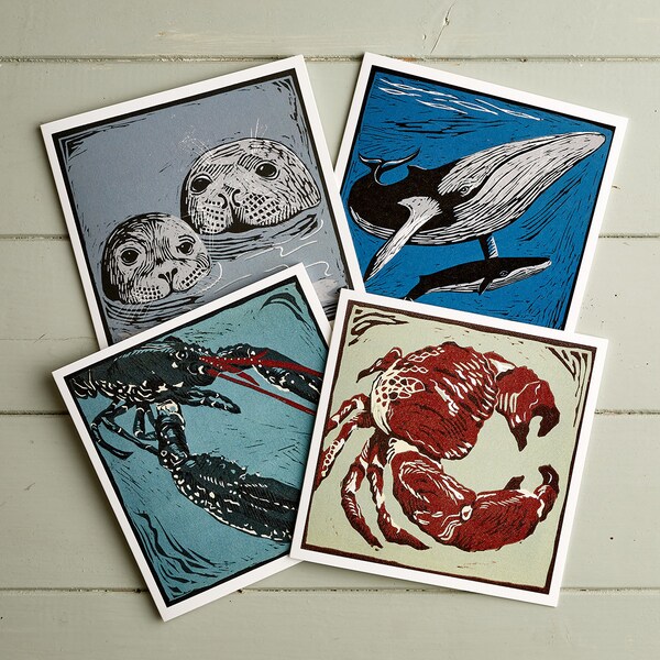 Sea Creature Cards - Etsy Canada