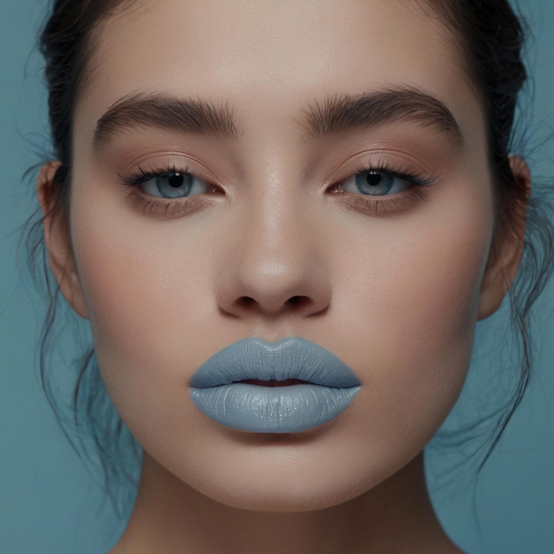Matte Baby Blue Liquid Lipstick | Organic Lip Tint | Natural Hydrating ...