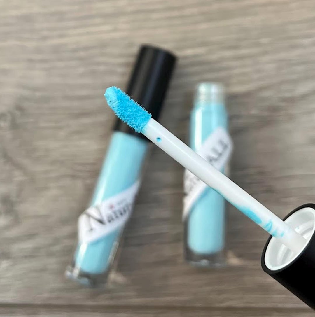 Matte Light Blue Vegan Lip Gloss | Sky Blue Hydrating & Long-lasting ...