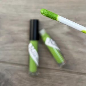Lime Green Liquid Lip Gloss | Bold Vegan Lip Color | Organic, Long ...