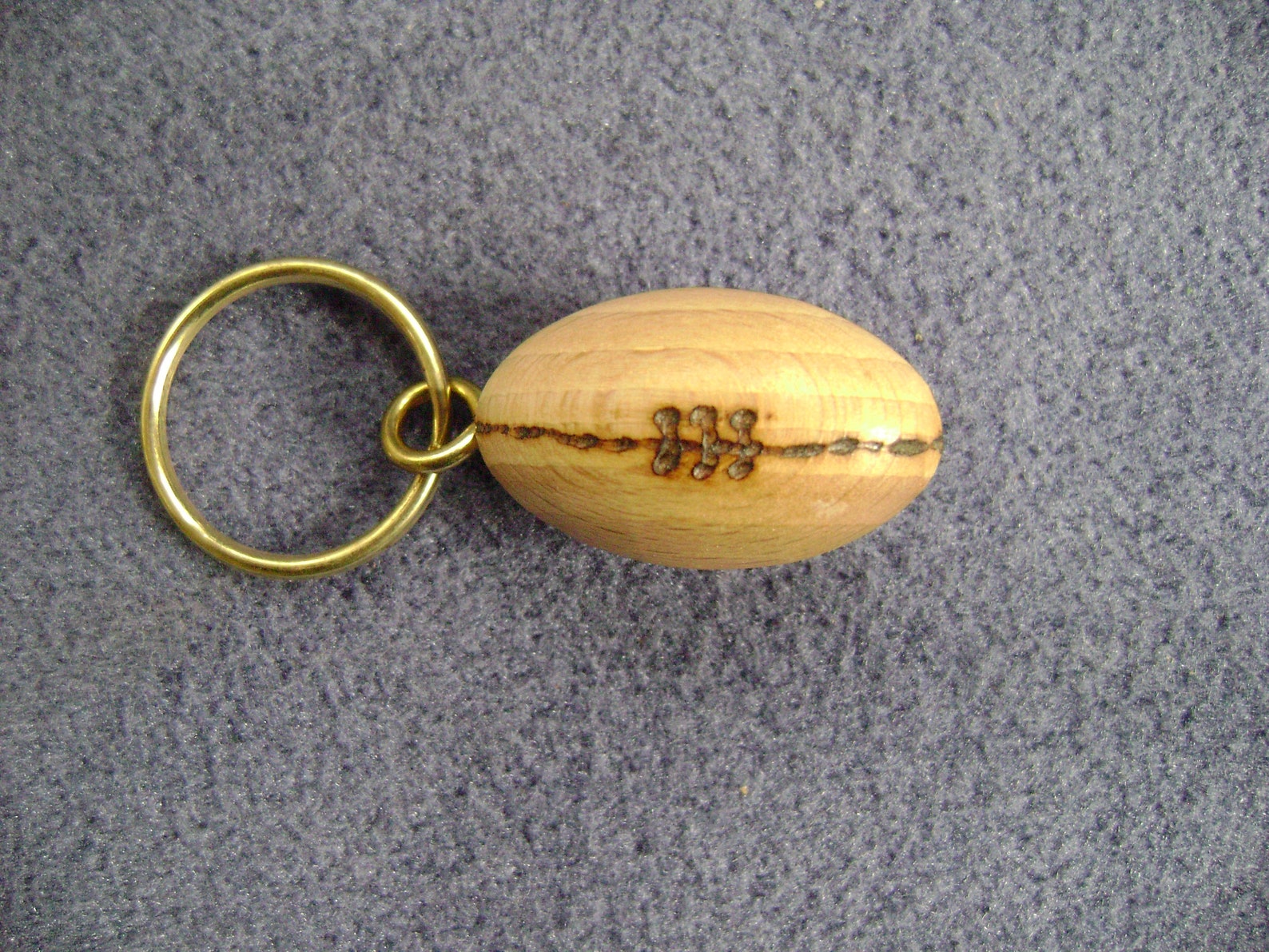 Small Wooden Rugby Ball Keyring 3cm Long - Etsy