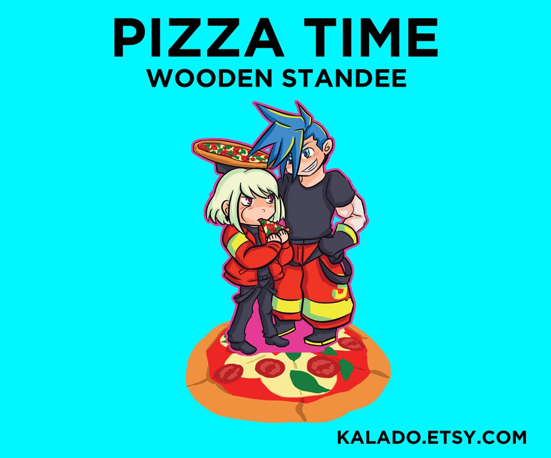 Promare PIZZA Wooden Standee - Etsy