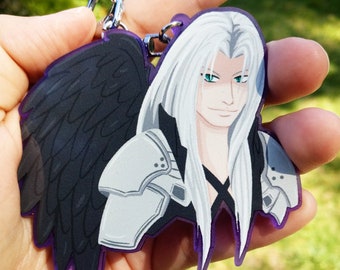 Final Fantasy VII FF7 Wedge and Cats Acrylic Keychain Charm | Etsy