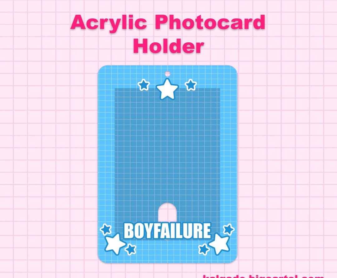 Boyfailure Acrylic Photocard Holder Keychain - Etsy