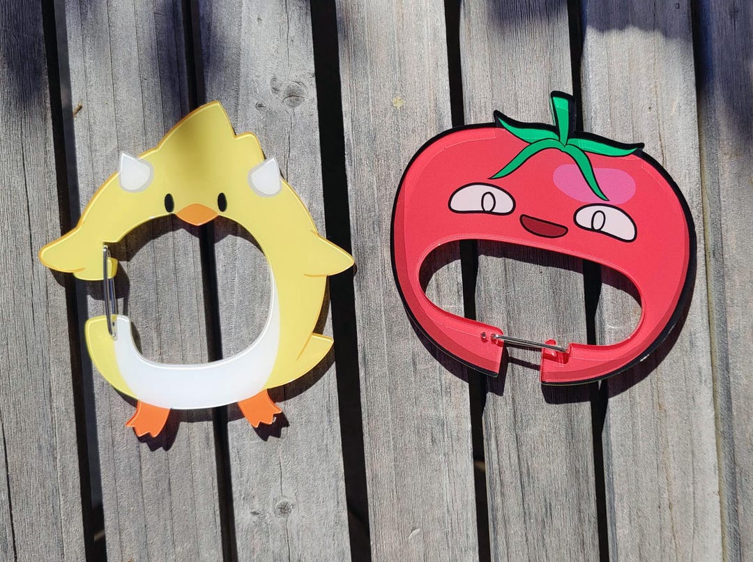 Dokibird Dragoon Tomato Acrylic Carabiner Keychain Holder - Etsy