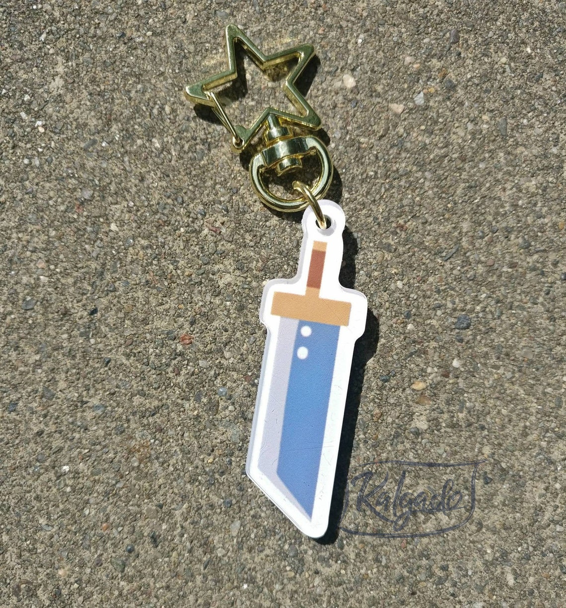 Final Fantasy VII FF7 Buster Sword Acrylic Keychain Charm | Etsy