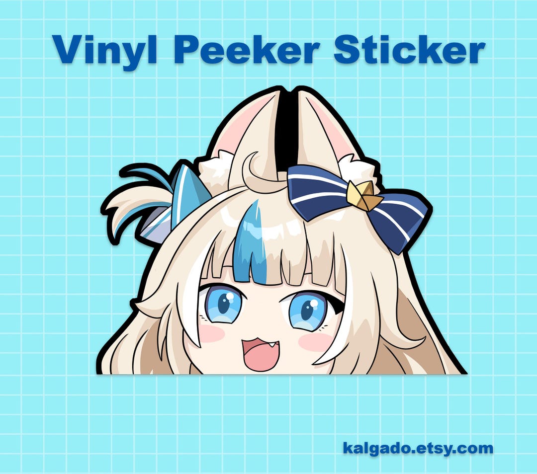 Sameko Saba Peeker Sticker - Etsy