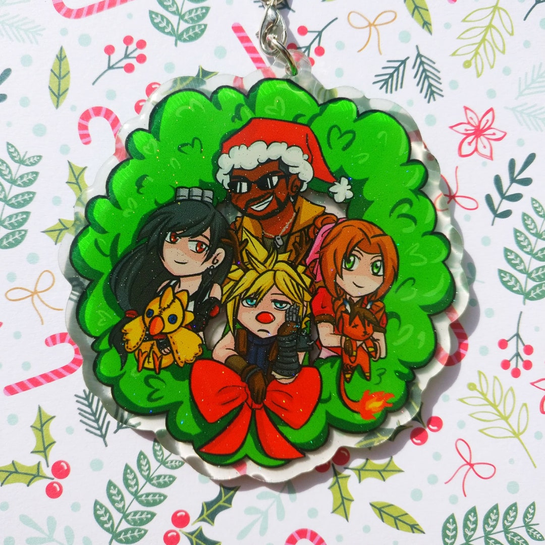 Final Fantasy VII FF7 Christmas Wreath Ornament Acrylic - Etsy