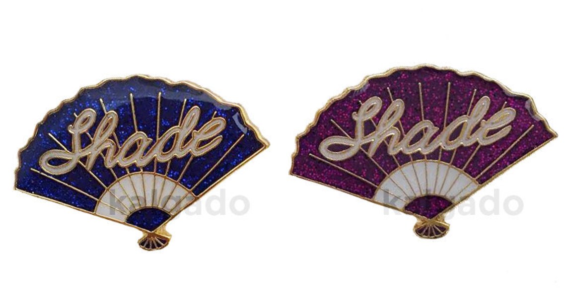 SHADE Fan Glitter Pin | Etsy