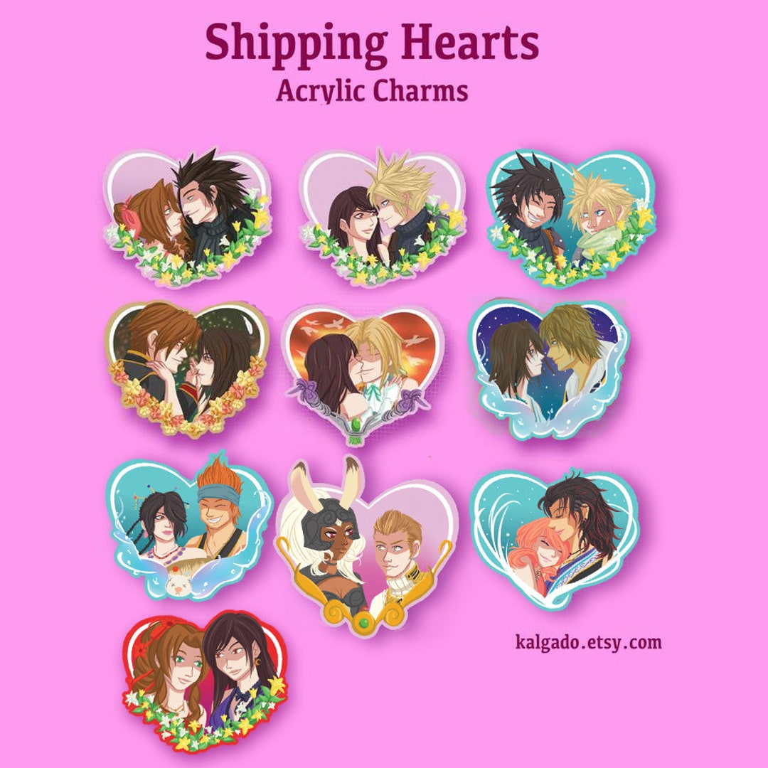 Final Fantasy Couples VII VIII XI X Xii Xiii Valentine's Day Shipping ...