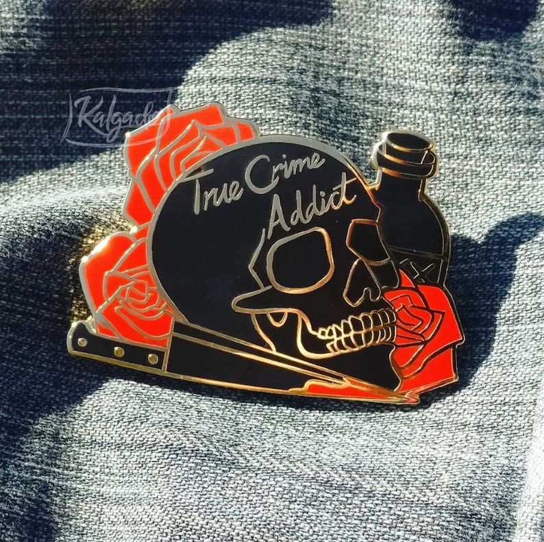 True Crime Addict Hard Enamel Pin - Etsy