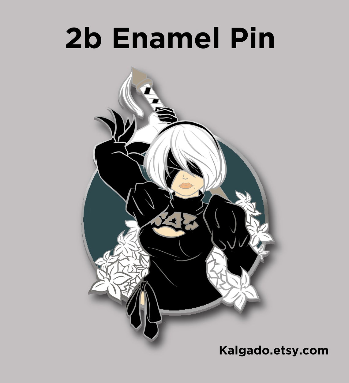 Nier Automata 2B Hard Enamel Pin - Etsy
