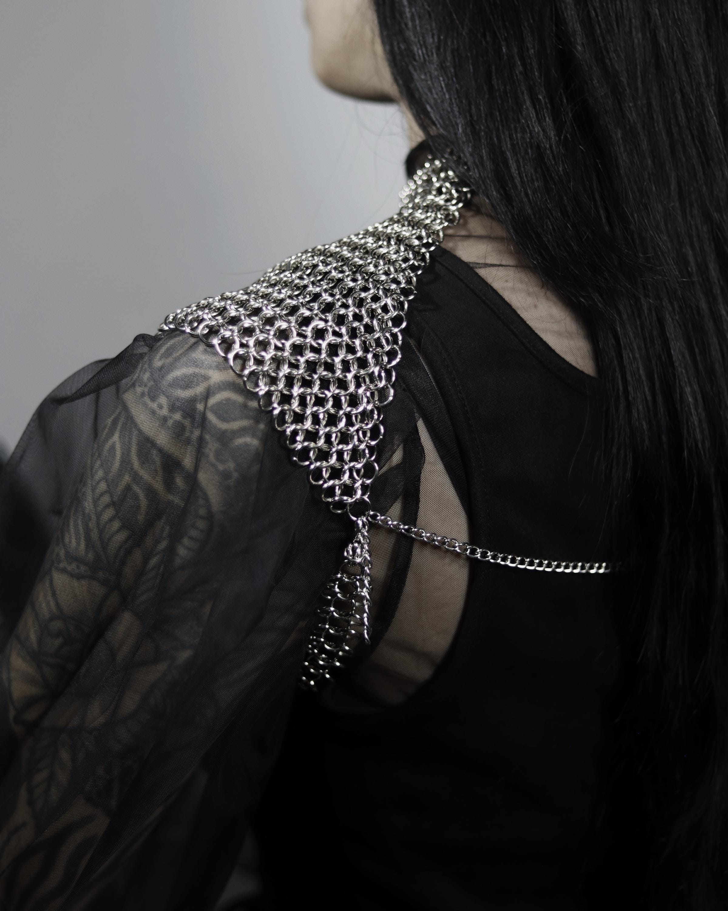 Valkyrie Chainmail Shoulder Armor | Medieval Fantasy Pauldrons - Etsy