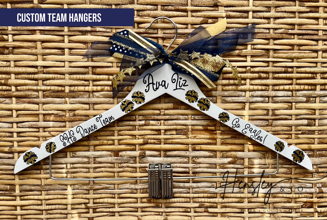 Personalized Cheer Hanger | Hanger | Cheer Hanger | Custom Cheer ...