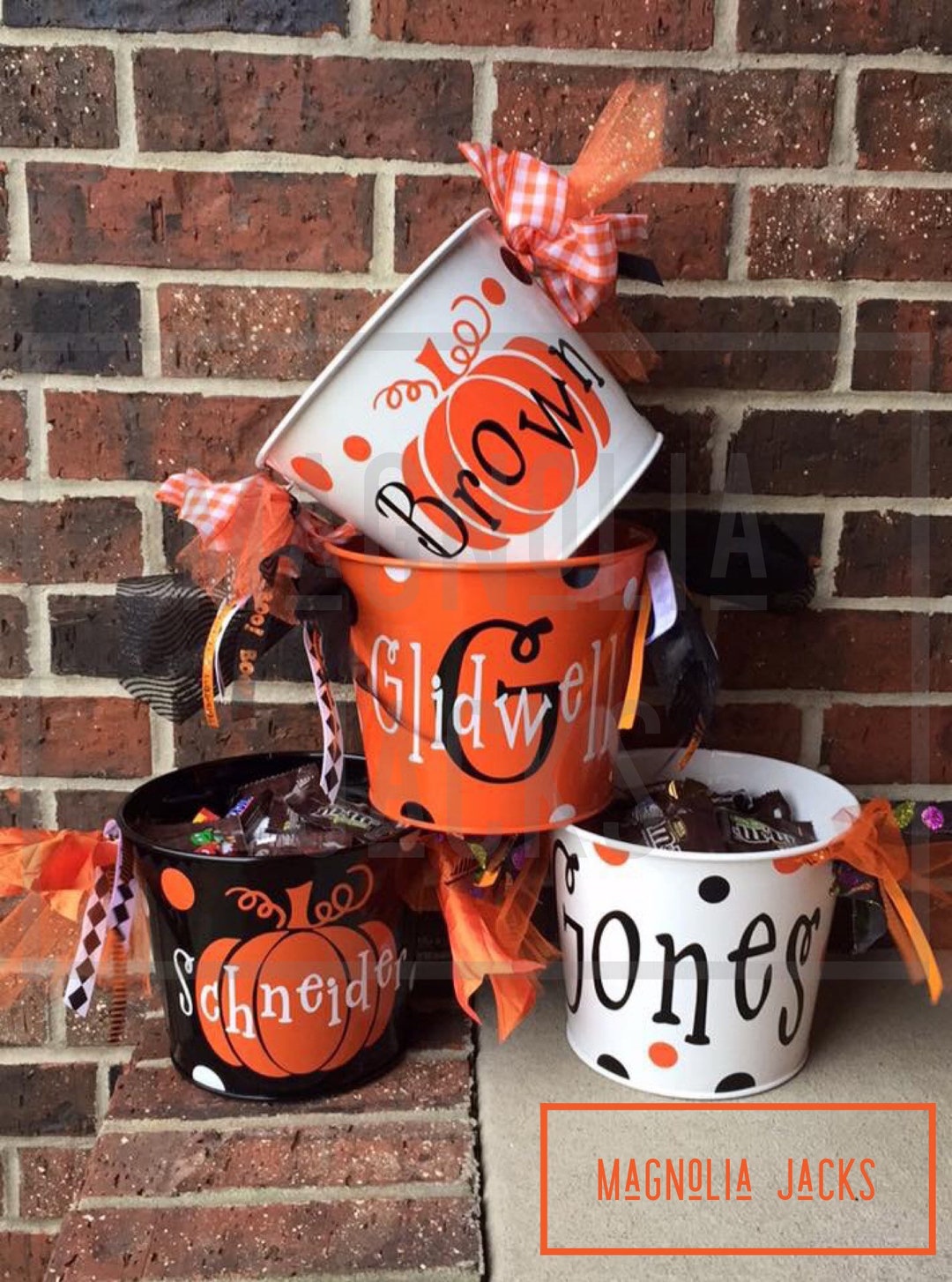 Custom Halloween Trick or Treat Candy Bucket - Etsy