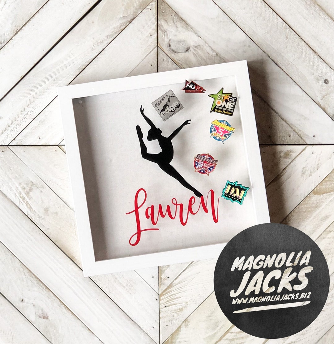 Dance Competition Shadowbox | Pin Holder | Dancer Gift | Showcase Gift ...