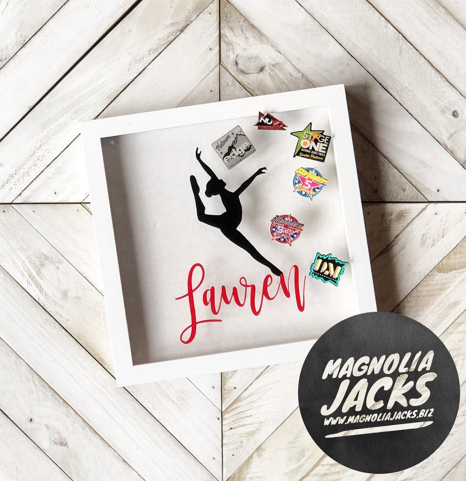 Dance Competition Shadowbox | Pin Holder | Dancer Gift | Showcase Gift ...
