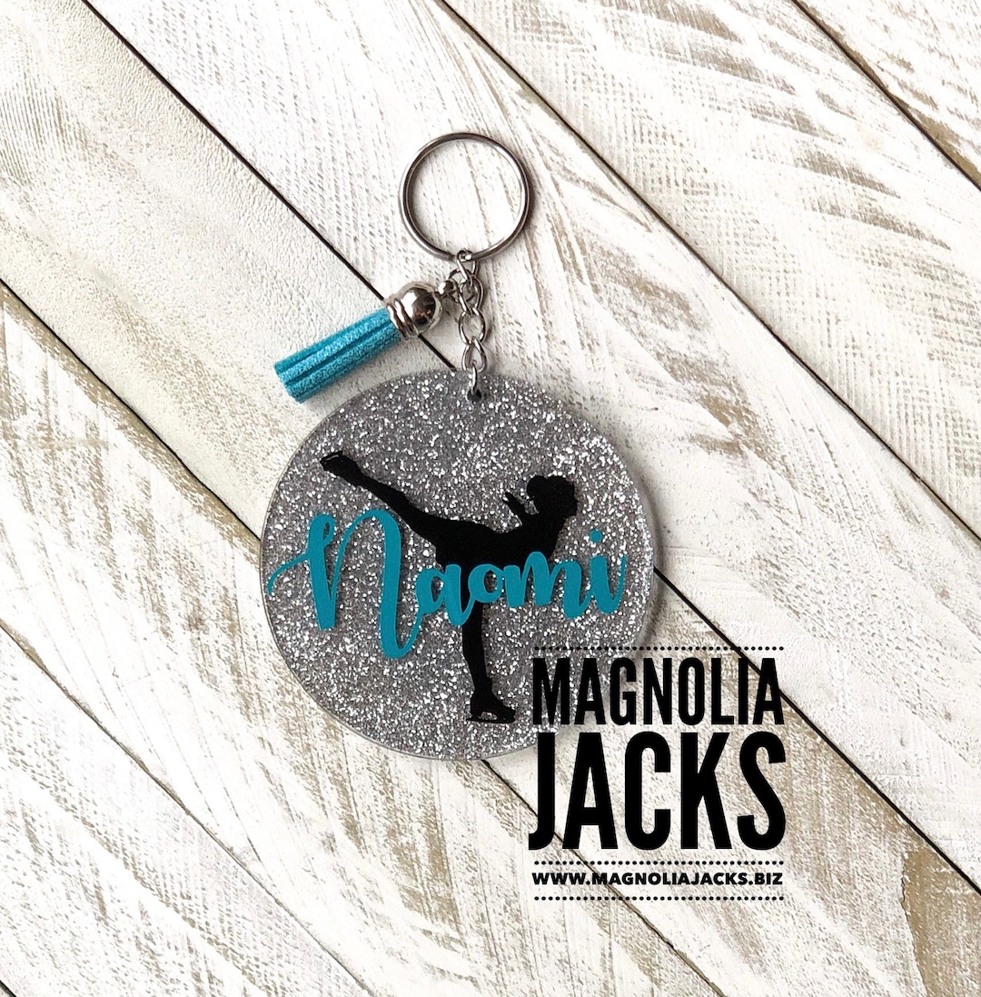 Figure Skater Keychain | Acrylic Key Chain | Figure Skating | Team Gift ...