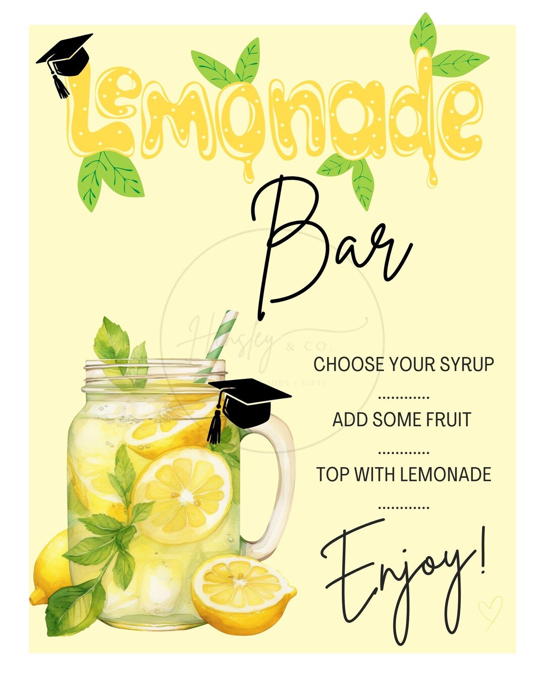 Lemonade Bar Sign, Coquette, Preppy Party, Template, Lemons, Baby ...