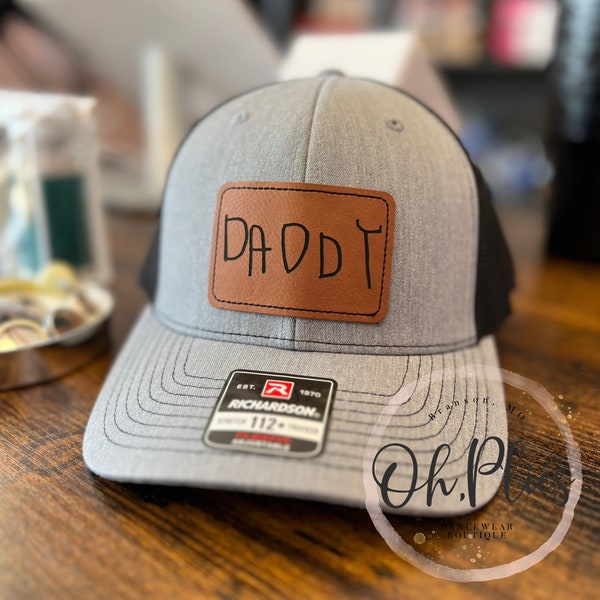 Personalized Leather Patch Hats - Etsy