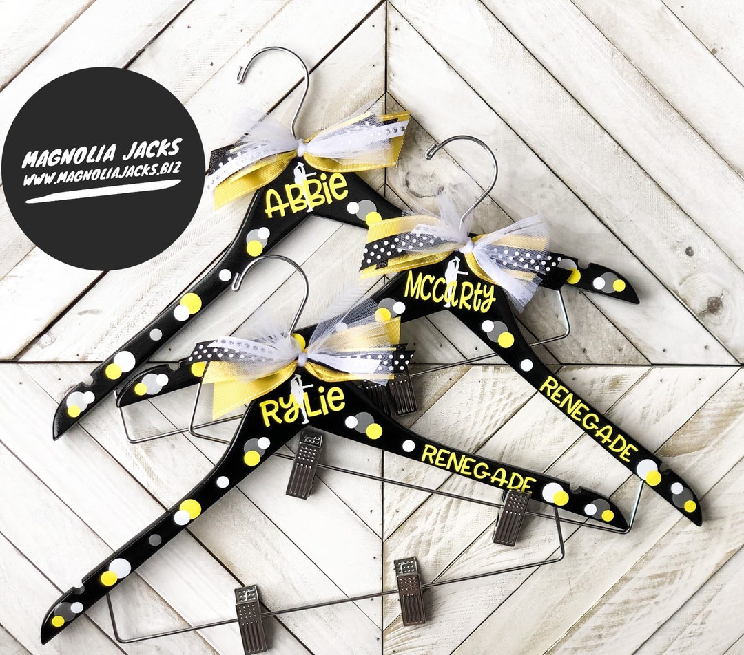 Personalized Cheer Hanger | Hanger | Cheer Hanger | Custom Cheer ...