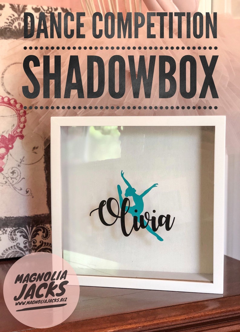 Dance Competition Shadowbox | Pin Holder | Dancer Gift | Showcase Gift ...
