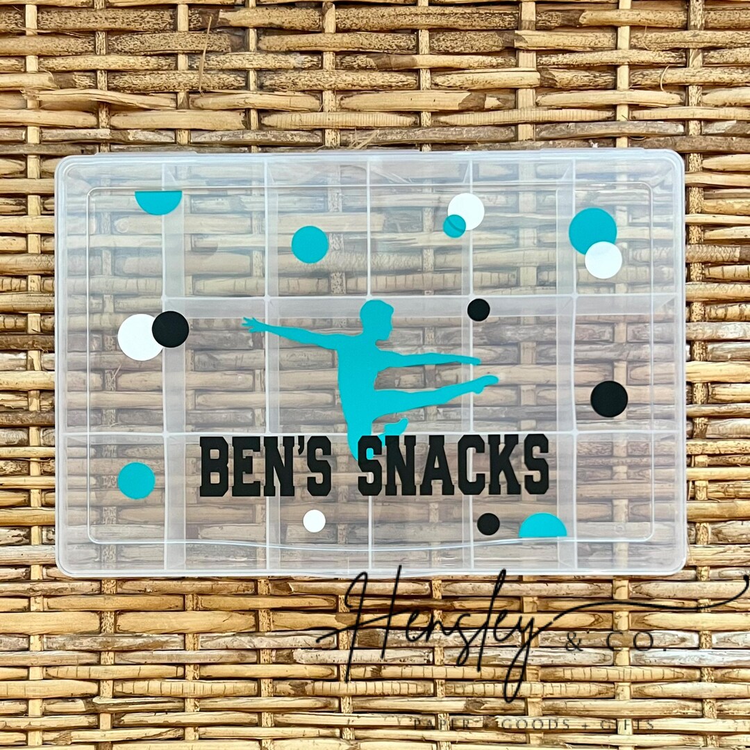 Personalized Dance Competition Box: Snack & Hair Accessory Organizer - Etsy