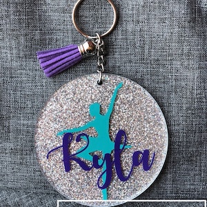 Dance Keychain | Acrylic Key Chain | Personalized Acrylic Keychain ...